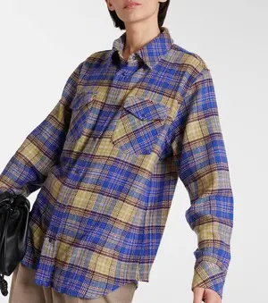 GOD'S TRUE CASHMERE Tartan Cashmere Shirt - Multicoloured