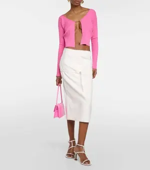Jacquemus La Maille Pralu Longue Cardigan - Pink