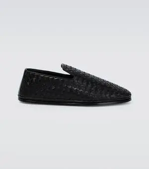 Bottega Veneta Intrecciato Leather Loafers