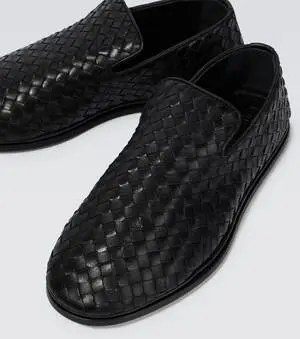 Bottega Veneta Intrecciato Leather Loafers