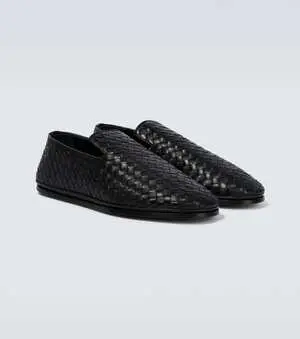 Bottega Veneta Intrecciato Leather Loafers