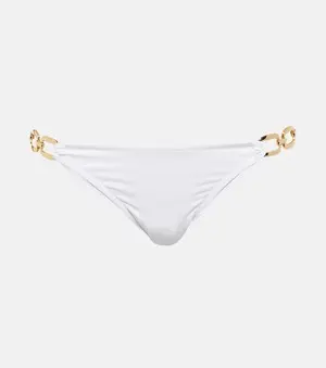 Melissa Odabash Denver Embellished Bikini Bottoms - White