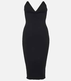 Coperni Knit Bustier Midi Dress