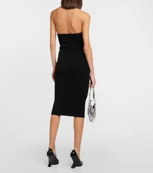 Coperni Knit Bustier Midi Dress