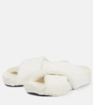 JIL SANDER Shearling Sandals