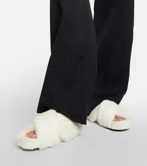 JIL SANDER Shearling Sandals