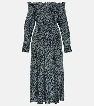 Altuzarra Lillian Printed Silk Midi Dress