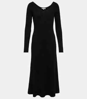 Dorothee Schumacher Smooth Silhouettes Wool-blend Midi Dress