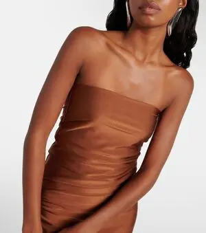 Sportmax Bilma Strapless Jersey Midi Dress