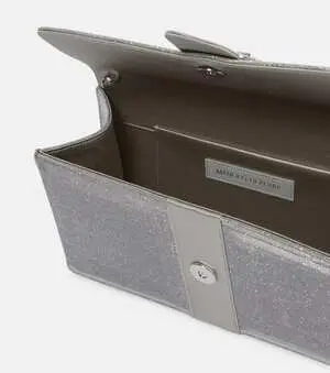 Manolo Blahnik Capri Embellished Clutch - Metallic