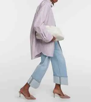 Manolo Blahnik Maysale 70 Suede Mules - Brown