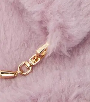 Max Mara Ombrato Teddy Mittens - Pink