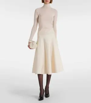 THE ROW Harley Knitted Midi Skirt