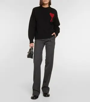 AMI Paris De Cour Virgin Wool Sweater