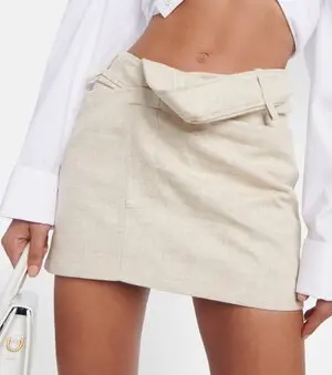 Jacquemus La Mini Jupe Bahia Miniskirt - Beige