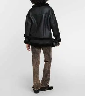BLANCHA Leather And Shearling Jacket