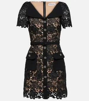 SELF-PORTRAIT Lace Minidress