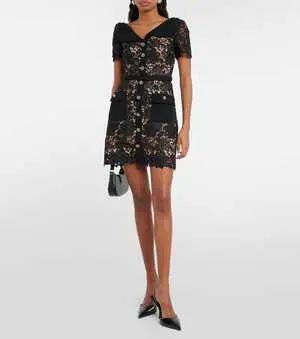 SELF-PORTRAIT Lace Minidress