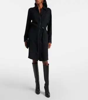 Vince Belted Midi Shirt Dress