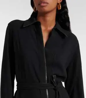 Vince Belted Midi Shirt Dress