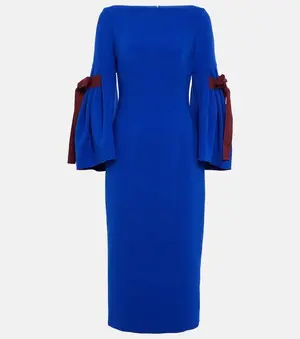 ROKSANDA Calispi Crepe Midi Dress - Blue