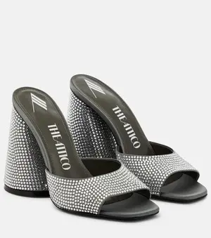 Attico Block Heel Mules Clogs For Women
