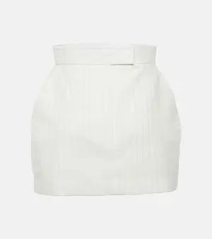 Alex Perry High-rise Pinstripe Mini Skirt