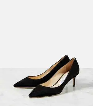 JIMMY CHOO Romy 60 Suede Pumps - Black