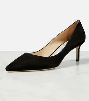 JIMMY CHOO Romy 60 Suede Pumps - Black