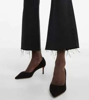 JIMMY CHOO Romy 60 Suede Pumps - Black
