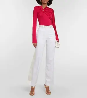 Victoria Beckham Gathered Jersey Top