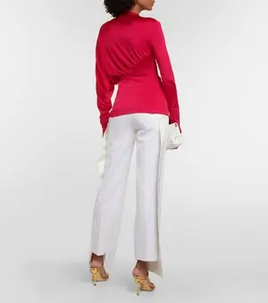 Victoria Beckham Gathered Jersey Top