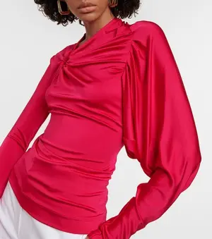 Victoria Beckham Gathered Jersey Top