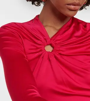 Victoria Beckham Gathered Jersey Top