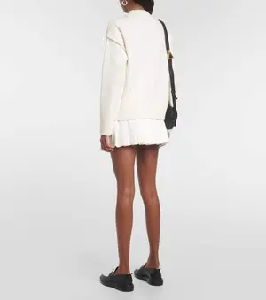 AMI Paris De Coeur Virgin Wool Cardigan