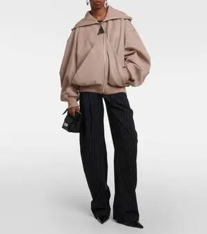 Attico Bomber Wool Gabardine Jacket