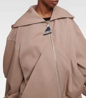 Attico Bomber Wool Gabardine Jacket