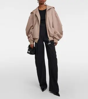Attico Bomber Wool Gabardine Jacket