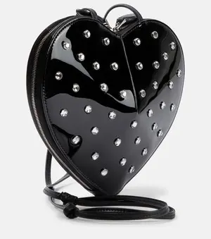 Alaïa Le Cour Studded Leather Crossbody Bag - Black