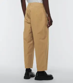 ADISH Embroidered Cotton Ripstop Pants - Beige