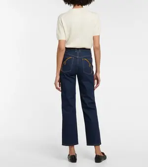 Tory Burch High-rise Straight-leg Jeans