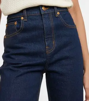 Tory Burch High-rise Straight-leg Jeans