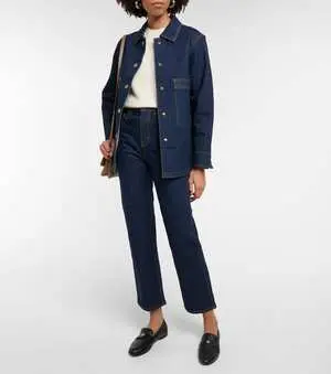 Tory Burch High-rise Straight-leg Jeans