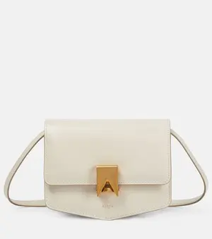 Alaïa Le Papa Small Leather Crossbody Bag - White