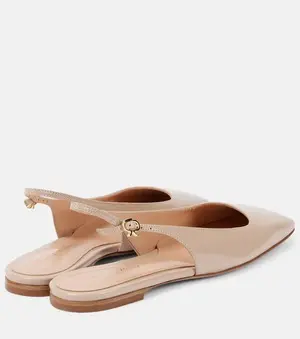 GIANVITO ROSSI Patent Leather Ballerina Flats