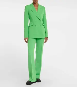 Gabriela Hearst Stephanie Virgin Wool Blazer - Green