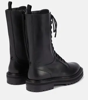 JIMMY CHOO Cora Leather Combat Boots