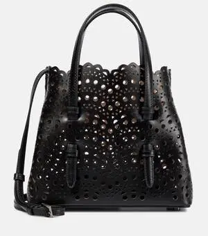 Alaïa Mina 20 Vienne Wave Leather Top-handle Bag