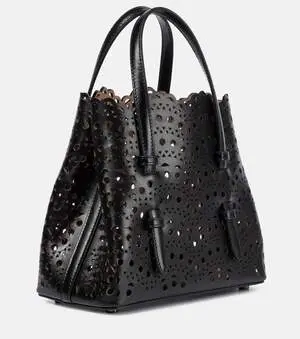 Alaïa Mina 20 Vienne Wave Leather Top-handle Bag