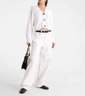 Proenza Schouler Sofia Cotton Cardigan - White